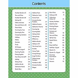 Second Grade Math Workbook Ages 7 to 8: 75+ Activities Addition & Subtraction, Math Facts, Word Problems, Comparing Numbers, Counting Money, Telling ... Shapes, Measurement & More (Common Core)