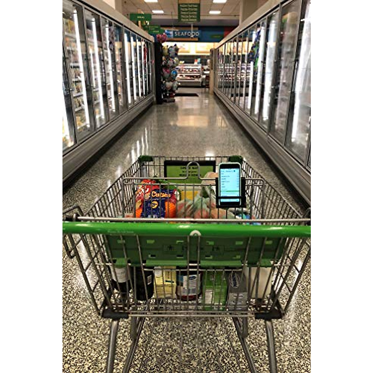Cart Phone Caddy - Smartphone Holder for Shopping Cart - Safely Secures Cell Phone While you Shop