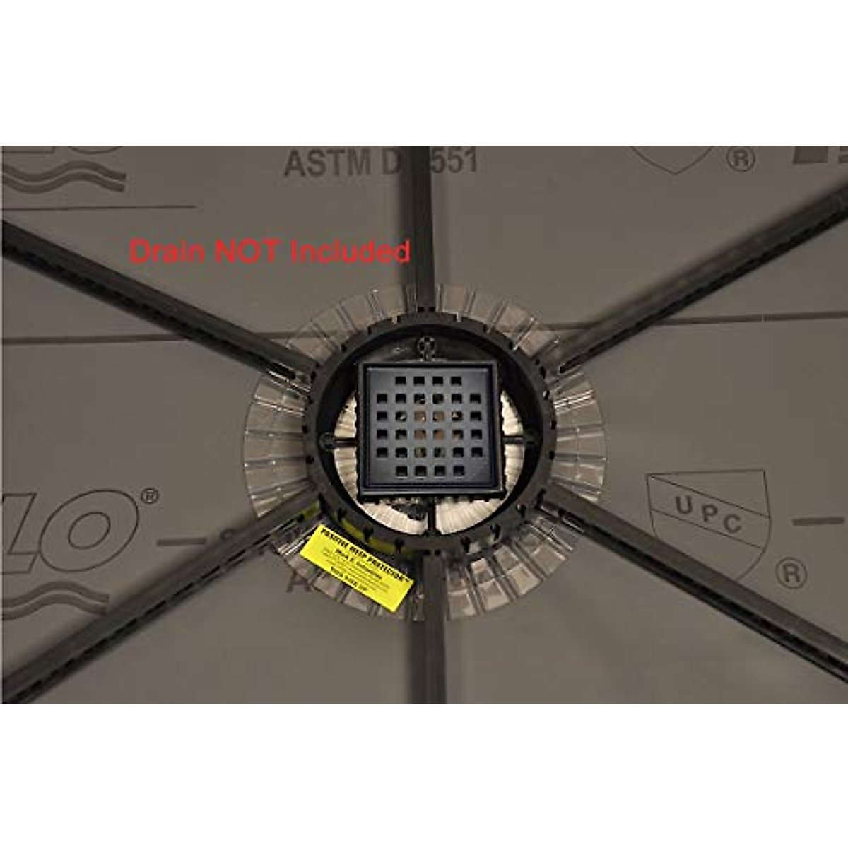 Quick Pitch and Pre Pitch Shower Slope System with Universal Center Drain Kit and Weep Hole Protector