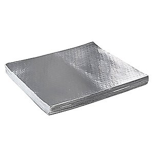 Bagcraft Papercon 300841 Foil/Paper Honeycomb Insulated Wrap, 16" Length x 14" Width, Silver (2 Packs of 500)