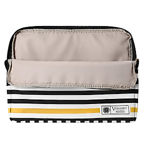 Slim Striped 12-inch Laptop Sleeve Compatible with Asus Laptop L210 E210, Chromebook C202 Flip C214, VivoBook Flip 12 S13, ZenBook 13 UX334 Flip S UX371 (Gold)