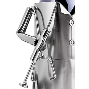 BRUBAKER Wine Bottle Holder Female Doctor - Metal Sculpture Bottle Stand - 7.9 inches - Wine Gift for Patients Female Specialist Medical Students for Study - with Greeting Card