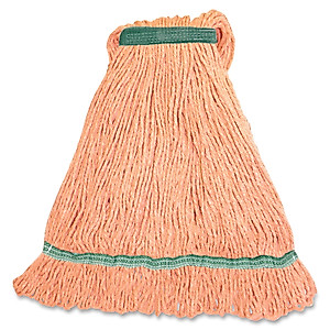 Genuine Joe MOR1BEA Med Blend Narrow Band Loop Mop, Orange