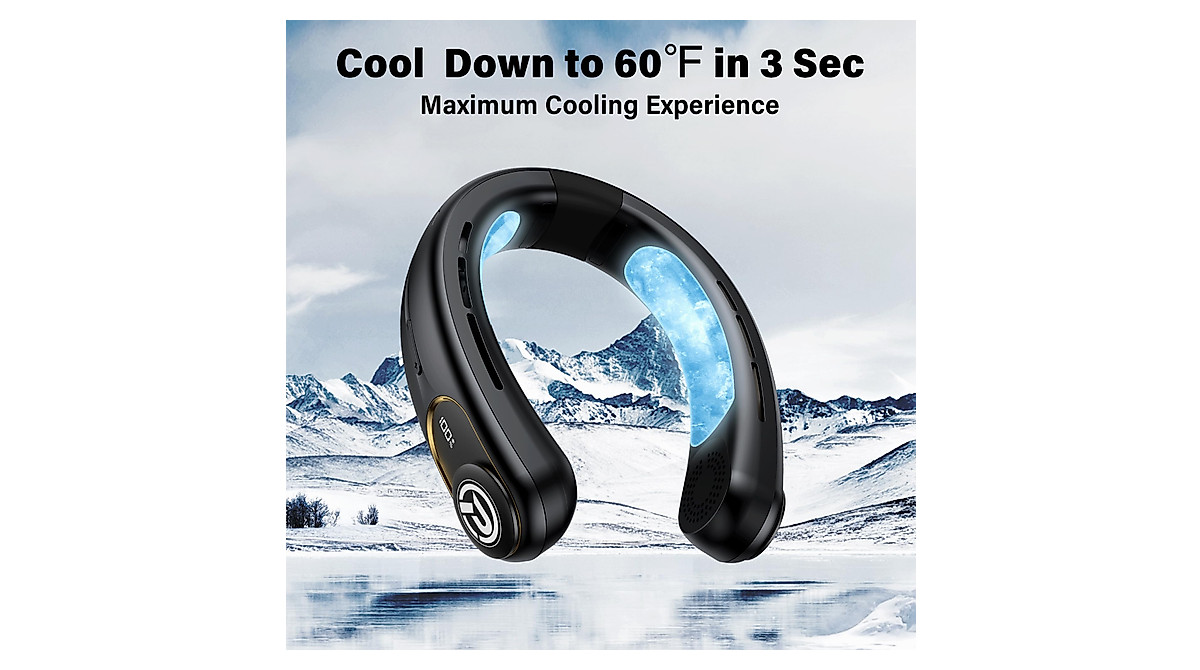 Portable Neck Fan with Cooling Panels – Stay Cool Anywhere