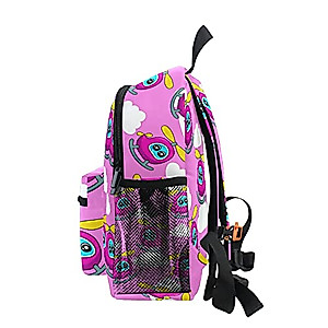 Selerdon Kid's Toddler Backpack Cute Helicopters Pink Cartoon Schoolbag for Cute Boys Girls, Daycare School Children Kindergarten Bag Preschool Nursery Travel Purse Bag