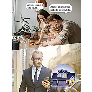 ZigBee E12 Smart Light Bulbs, CMARS LED Candle Bulb Compatible with Alexa, SmartThings Hub, Echo Plus (2nd), Dimmable and RGB Color Changing, 320Lm, Hub Required （3 Pack）