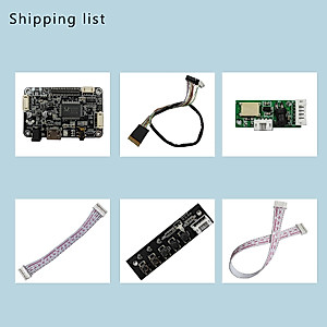 VSDISPLAY HD MI Audio LCD Controller Board VS-N5 V3 Work for 12.3 Inch 1920x720 HSD123KPW1-A30 HSD123KPW2-D10 LVDS Interface LCD Screen