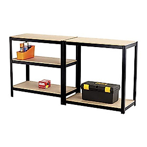 Safco 6247BL Shelving Unit, 36 x 24, Black
