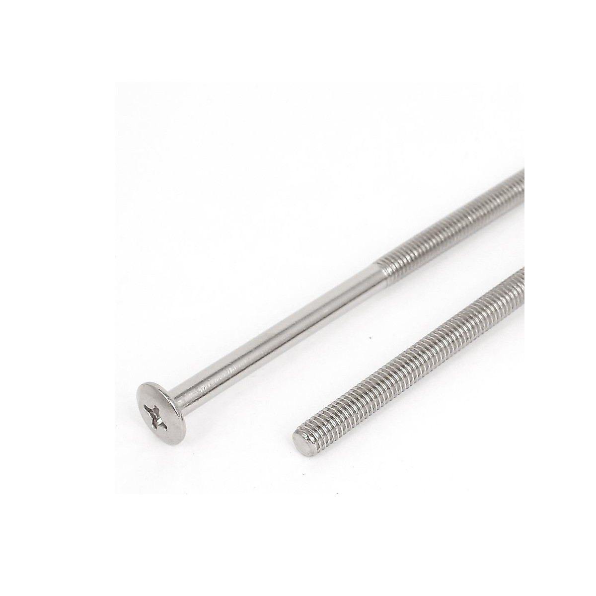 uxcell M6x110mm Male Thread Phillips Flat Head Bolt Screw Suitable for Double Bed Furniture TV Rack Wall Hanging 10pcs