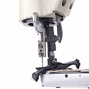 Leather Sewing Machine,DIY Manual Sewing Machine Heavy Duty Leather Commercial Sewing Machine,Cast Iron Sewing Machine for Sewing Thick Materials 16.93x7.87x16.93inch White