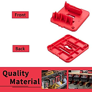 Crtbelfy Battery Holder for Milwaukee M18 18V Battery, Wall Mount Batteries Storage for Work Van, Shelf, Toolbox - 10 Pack