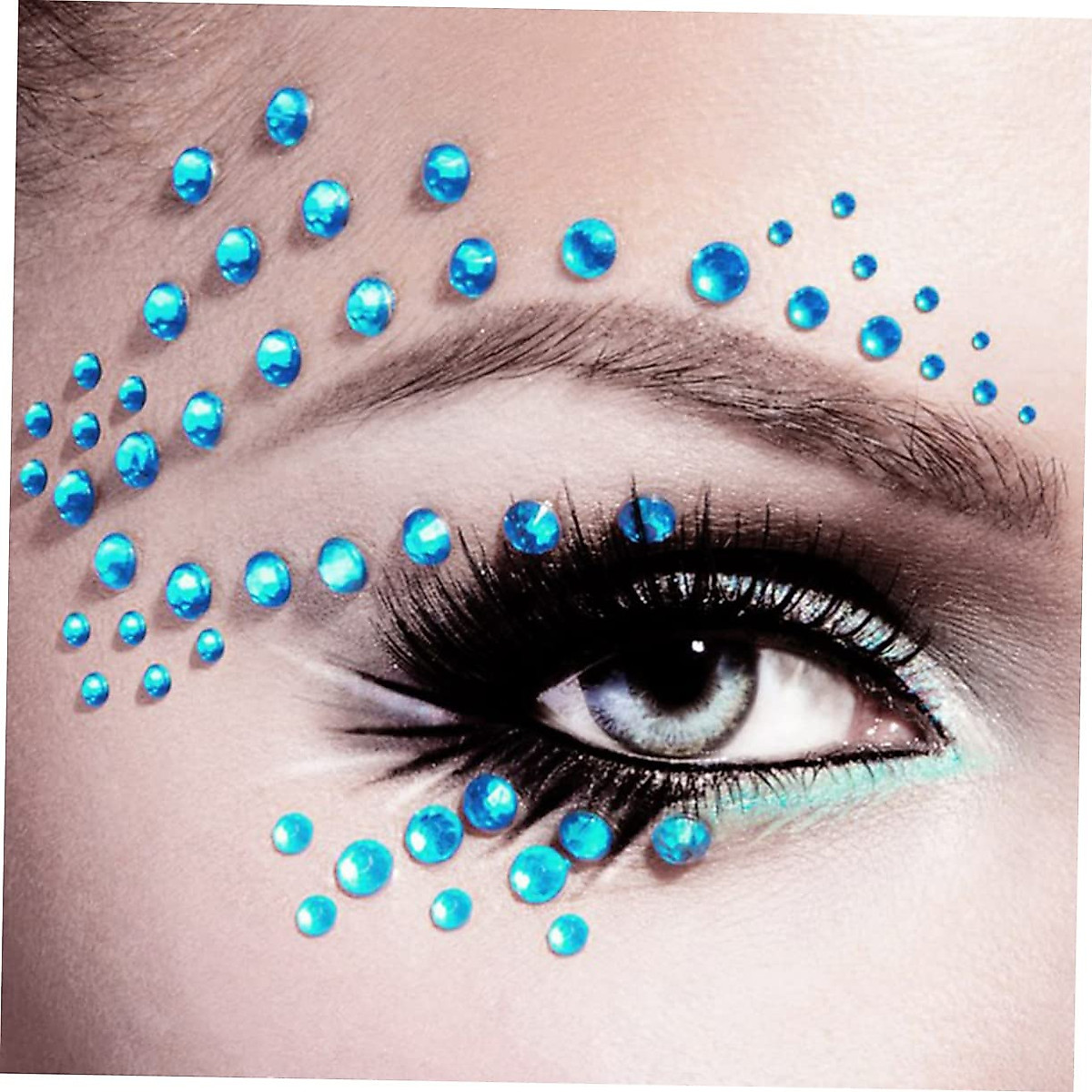 TEHAUX 2 Sheets Rhinestones Stickers Crystal Decor Gem Stickers Kid Stickers Crystals Decor Kids Decor Jewel Stickers Phone Stickers Rhinestone Stickers Gems Stickers Child Acrylic Crafts