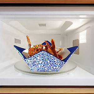 Hemoton Microwave Bowl Holder Microwave Plate Huggers Microwave Bowl Cozy Microwave Safe Bowl Huggers Hot Bowl Holders for Soup Pasta Noodles Rice Bowl