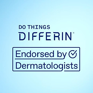 Differin Acne Treatment Gel, 30 Day Supply, Retinoid Treatment for Face with 0.1% Adapalene, Gentle Skin Care for Acne Prone Sensitive Skin, 15g Pump