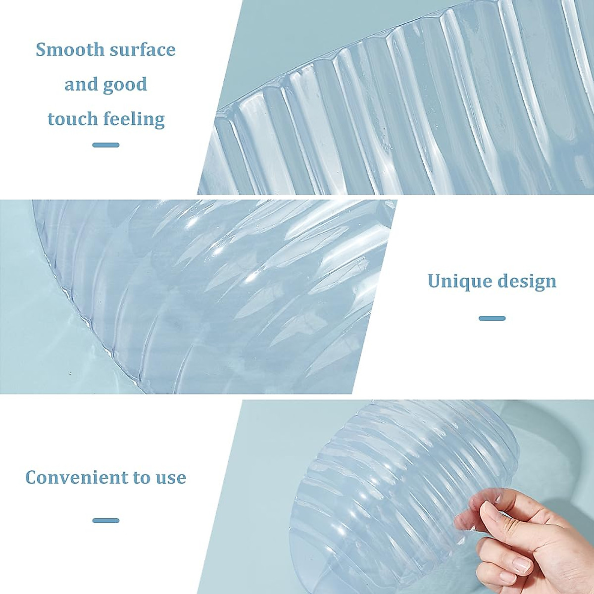 FINGERINSPIRE 24pcs Hat Support Pad Holder Clear Plastic Cap Insert Shaper Baseball Hat Support Holder Caps Inner Support Protector Half Hat Stay Hat Shaper for Baseball Cap Golf Hat Storage Supplies