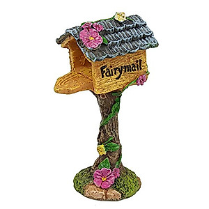 NW Wholesaler 2.5 Inch Miniature Fairy Garden Failymail Mailbox - Supplies, Furniture, Tools, Animals and Accessories for Fairy Gardens