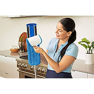 Bulk 18" Microfiber Wet Mop Pads Wholesale - Case Quantity (108 Count) | Use with Any Velcro Style Mop Frame | Machine Washable