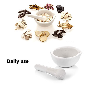 Young4us 2 Pack Mortar and Pestle Set, 60mm 100mm for Scientific Experiment Science Supplies Food Preperation