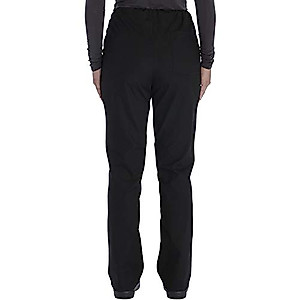 Vital Threads Men and Women Scrubs Set V-Neck Top & Drawstring Pant, VT526C, M, Black