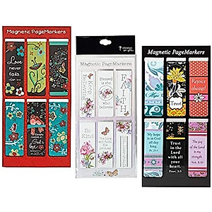 18 Inspirational Magnetic Bookmarks Bundle | for Bible, Book, Planner and Journal