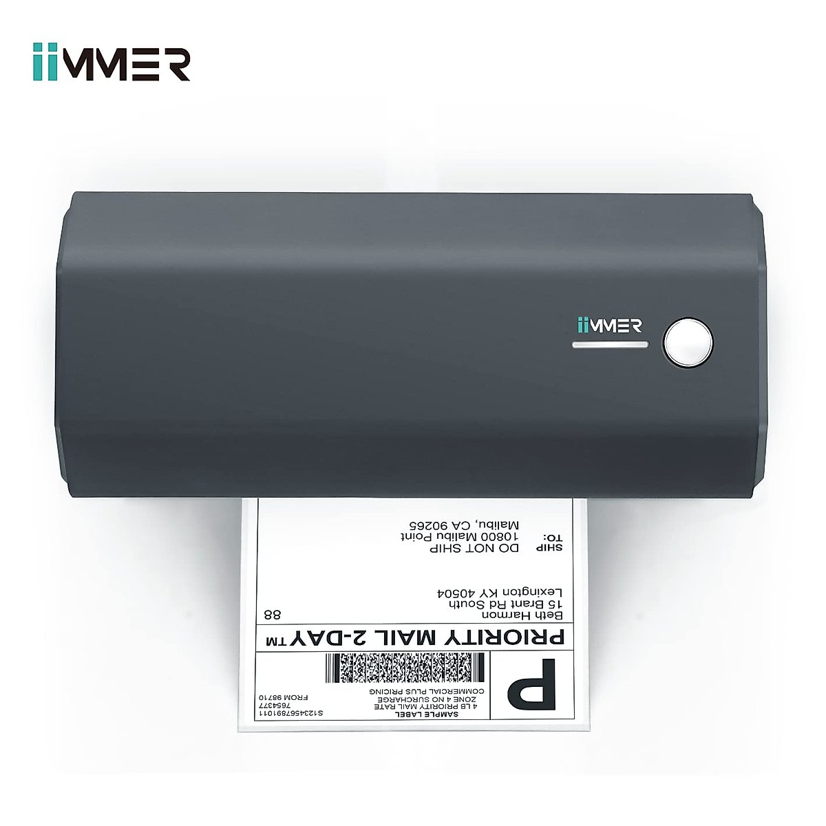 IIMMER Professional Label Printer - Commercial Grade Label Maker with High-Speed Direct Thermal Printing for Shipping, Barcode, Address, Labeling, Mailing, Compatible with Windows and Mac