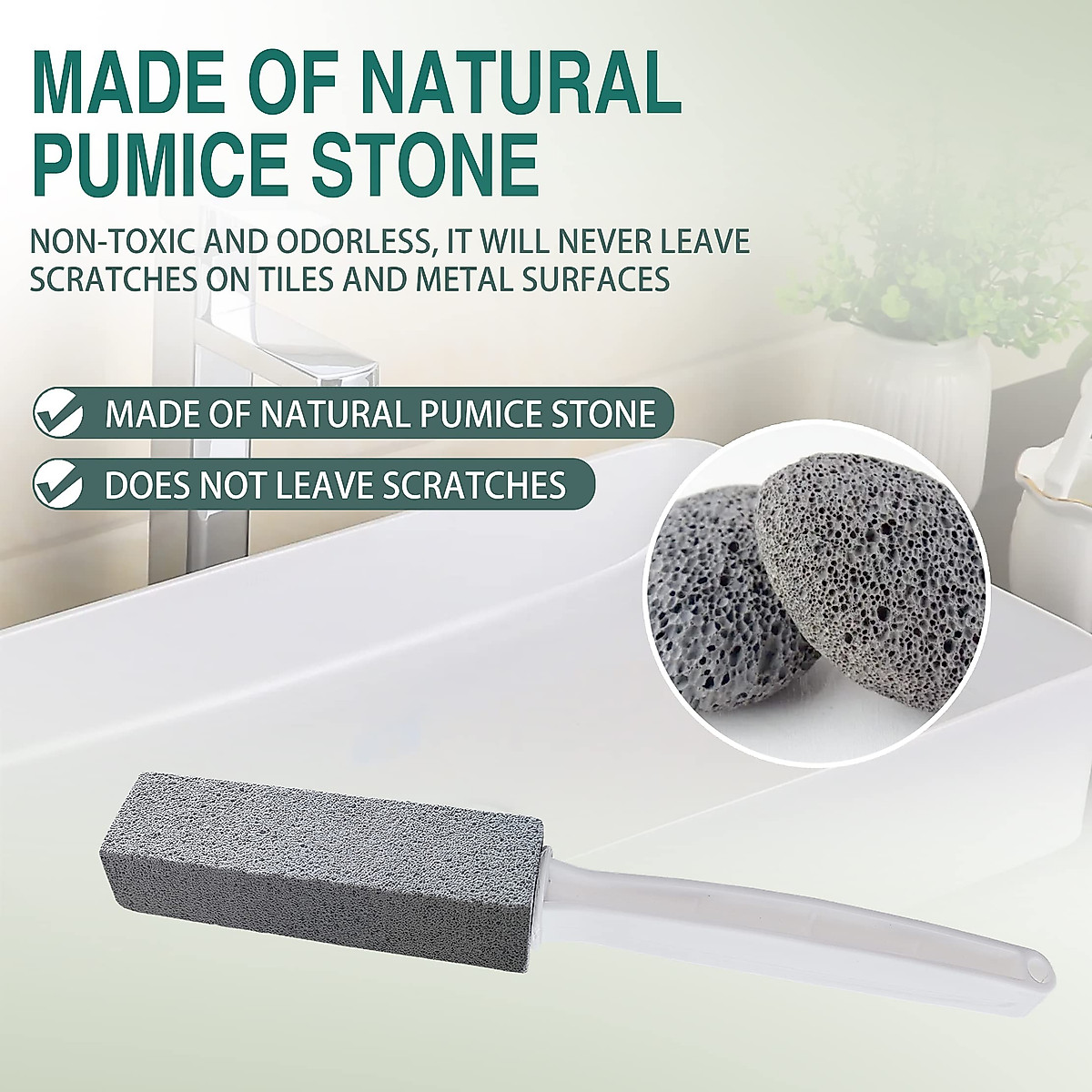 Melfluo Pumice stone for toilet cleaning