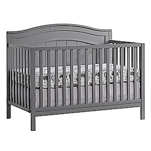 Oxford Baby Nolan 4-in-1 Convertible Crib, Dove Gray, GreenGuard Gold Certified