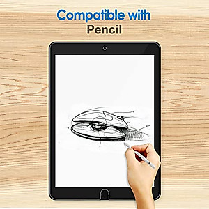 JETech Screen Protector for iPad Pro 10.5-Inch and iPad Air 3 (10.5 Inch 2019 Model), 9H Tempered Glass Film, HD Clear, 1-Pack