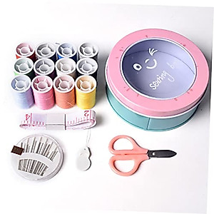 EXCEART 1 Set Thread Repair Kit Sewing Tool Needle Thread Kit Mini Sewing Kit Sewing Thread Case Portable Sewing Kit Embroidery Compact Sewing Kit Sewing Thread Box Household Travel