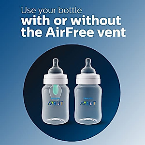 Philips Avent Anti-Colic Baby Bottle 11oz, Clear, Pack of 2, SCF406/24