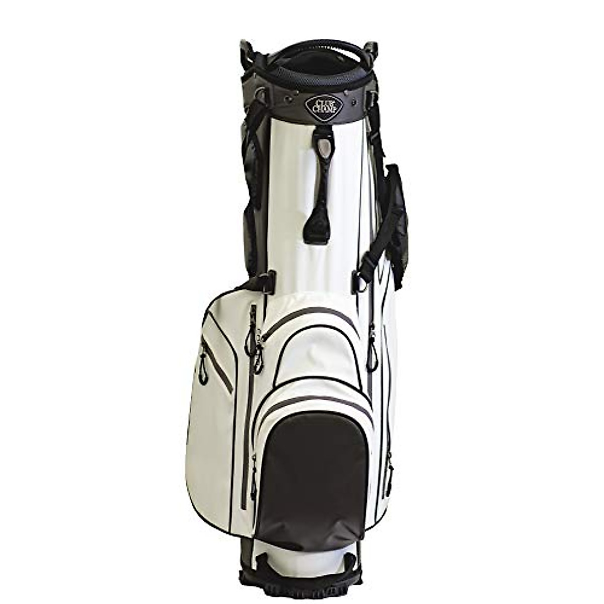 Club Champ Waterproof Stand Golf Bag, White/Black (JR989)