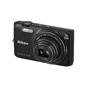 Nikon COOLPIX S6800 16 MP Wi-Fi CMOS Digital Camera with 12x Zoom NIKKOR Lens and 1080p HD Video (Black) (Discontinued by Manufacturer)