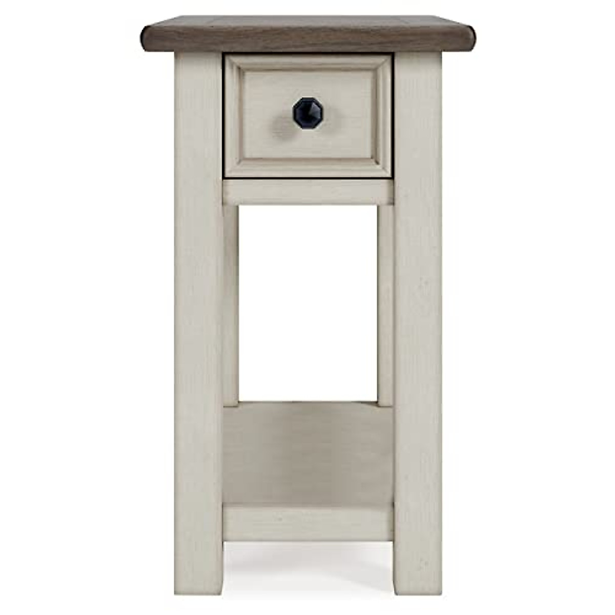Signature Design by Ashley Bolanburg Chair Side End Table, 14"W x 24"D x 24"H, Whitewash