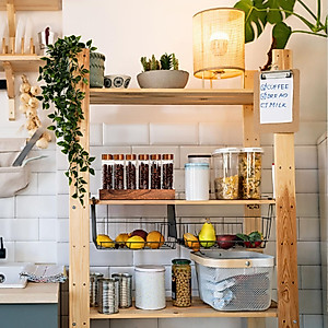 Goaste 12 Pack Coffee Bean Storage Tubes, Glass Cellars with Wooden Stand, Dosing Vials with Lids and Funnel for Tea, Spices, 2oz