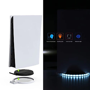 PS5 LED Light Stand, PS5 LED Light Stand with RGB Accessories, RGB LED Light Assecories Stand for PS5 Console (Disc & Digital) - NOT for PS5 SLIM