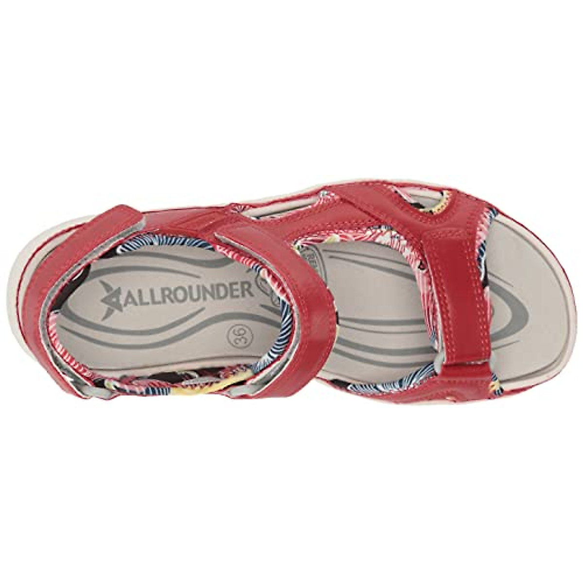 ALLROUNDER by MEPHISTO Women's Its Me Sandal, Red Soft, 8