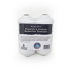 Berkey Light Gravity-Fed Water Filter with 2 Black Berkey Elements and 2 Berkey PF-2 Fluoride and Arsenic Reduction Elements