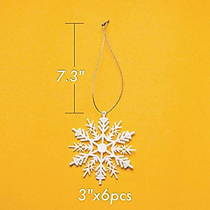 Christmas Snowflake String Lights 20LED-(2M/6.56ft), 2 Lighting Modes for Home Garden Party Centerpiece Decoration