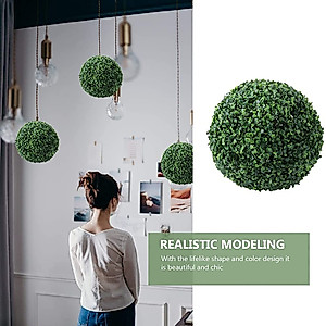 Artificial Plant Topiary Ball Faux Boxwood Decorative Balls Indoor Outdoor Greenery Hanging Plant Ball for Backyard, Balcony, Garden, Wedding Party Home Decor 36CM