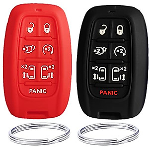 Smart Key Fob Cover Case Protector Keyless Remote Holder for 2017-2022 Chrysler Pacifica 2020 2021 2022 Voyager M3N-97395900 68217832AC 7812A-97395900