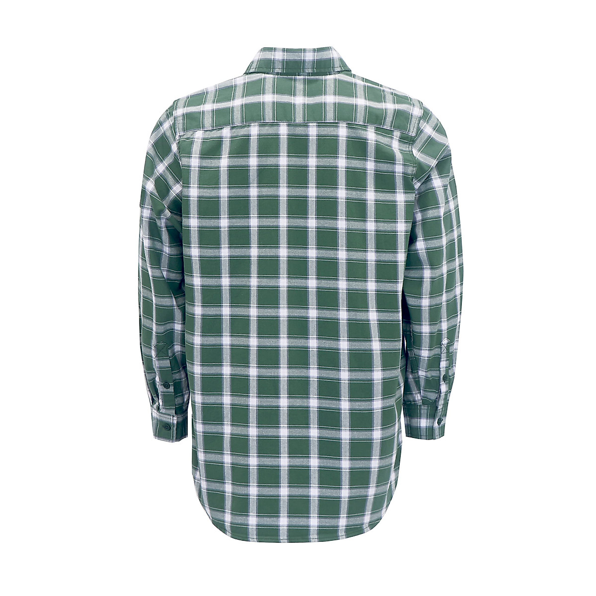 BOCOMAL FR Shirts for Men(Green/White) Flame Resistant/Fire Retardant Plaid Shirt 7oz Men's Welder Shirt