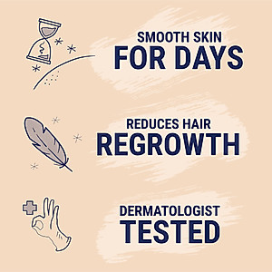 Nair Hair Remover Moisturizing Face Cream with Sweet Almond Oil 2 oz (Pack of 5)