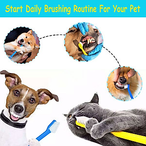 20 PCS Pet Dog Soft Toothbrush Dog Toothbrush Finger Toothbrush pet Toothbrush Small to Large Dogs