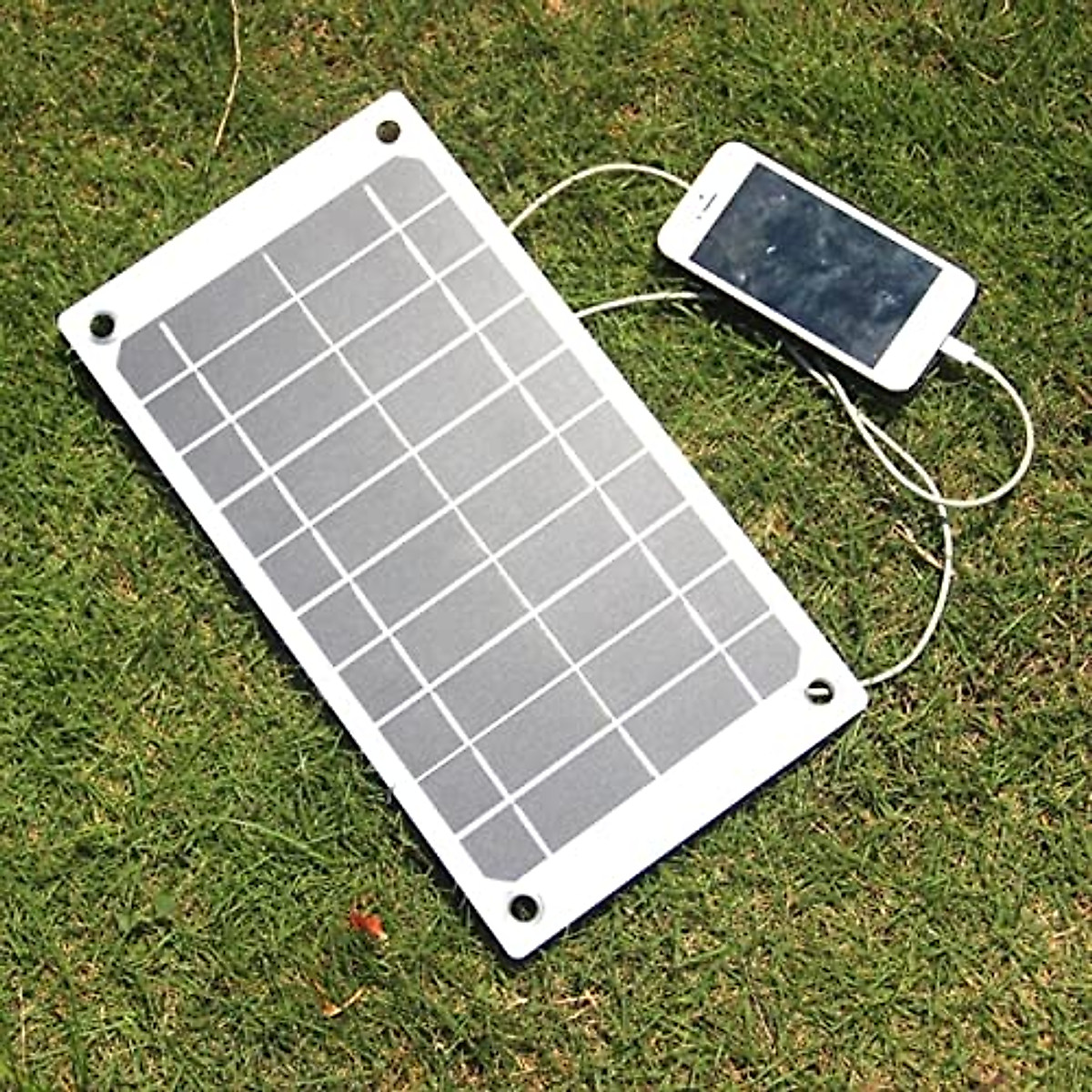 7.5W 5V USB Solar Panel Charger High Efficiency and Stable Portable Outdoor Monocrystalline Solar Panel Power Supply for Outdoors