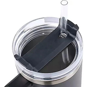 2 Pack 40 OZ Tumbler Lid Compatible for Stanley Quencher, Spill Proof Splash Resistant Stainless Steel Tumbler Covers Fit for Stanley and More Coffee (Dark Green, 40oz-1.0)