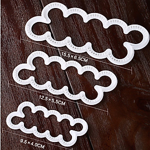 KALAIEN 3 pcs The Easiest Carnation Ever Cutter Flower Cake Cookie Sugarcraft Fondant Decorating Plunger Cutters Mold