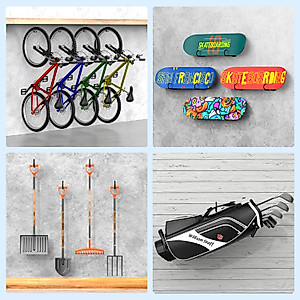 GURADESIGN 8-Pack Heavy Duty Bike Hook, Loading Capacity 100 LBS, 6 inch, Bike Hooks for Garage Wall and Garage Ceiling