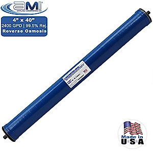 4x40 Reverse Osmosis Membrane Element for Tap Water | 2400 GPD at 225 psi | 99.5% Rejection | Replacement Commercial RO Membrane | Applied Membranes USA M-T4040A (Replaces TW30-4040)…