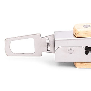 Dropkick Your Old Tongs, GRILLHOGS 16-Inch Barbecue Tongs Are the Only Equipment That Can Handle Your Massive Meat, Stainless Steel + Oak Wood BBQ Tongs, Premium Grill Tongs