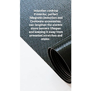 U´re made 4 cooking - Large Induction Cooktop Protector Mat 28.34" x 20.47", Magnetic Electric Stove Cover Antistrike/Antiscratch Glass Top Stove Cover. Max temperature resistance 425℉.